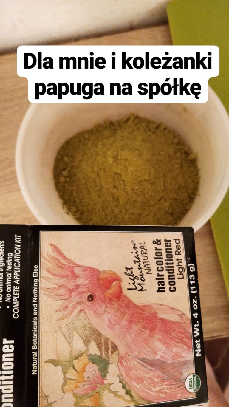 Jak uzyskać jasny rudy henną? ? Henna PAPUGA Light Mountain TEST